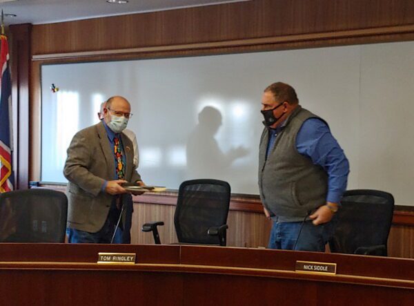 Nickel Honored During Final Commission Meeting – Sheridan Media