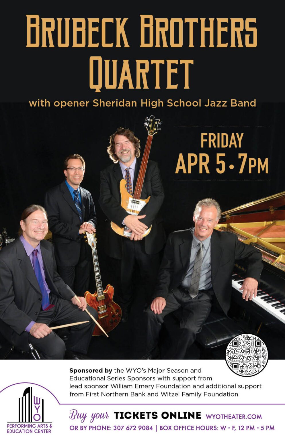 Brubeck Brothers Quartet to perform at WYO – Sheridan Media
