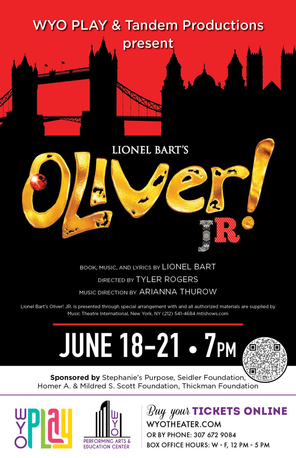 WYO PLAY to present ‘Oliver! JR.’ this June – Sheridan Media