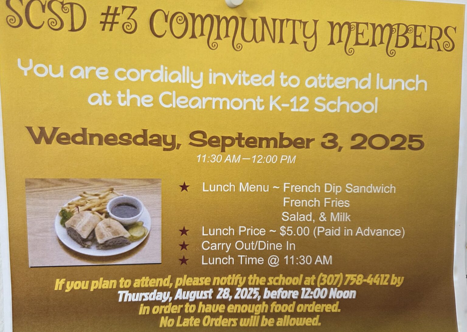 SCSD#3 First Community Lunch of the Year – Sheridan Media