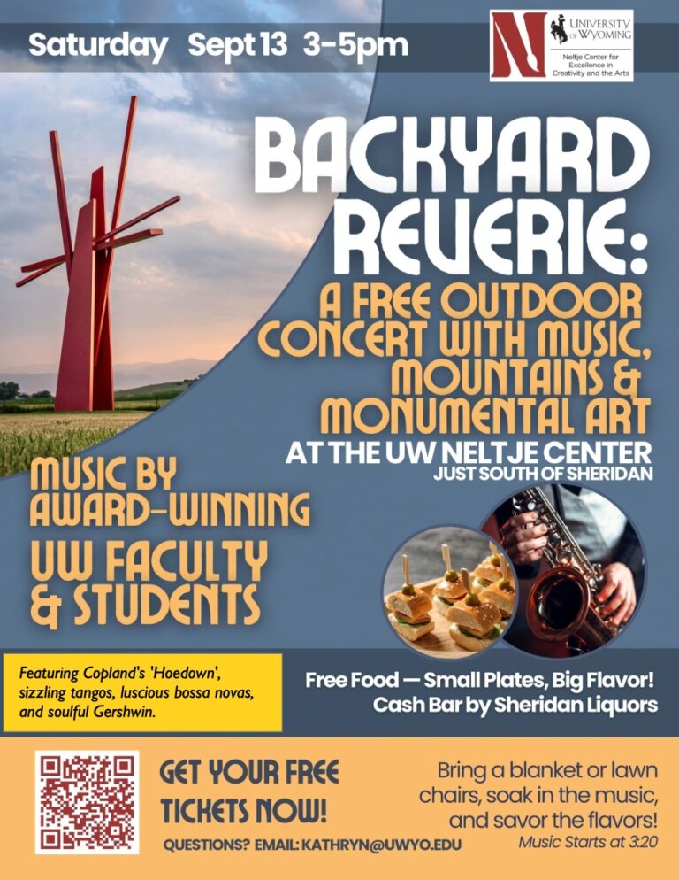 The Neltje Center Backyard Reverie Sept. 13 – Sheridan Media