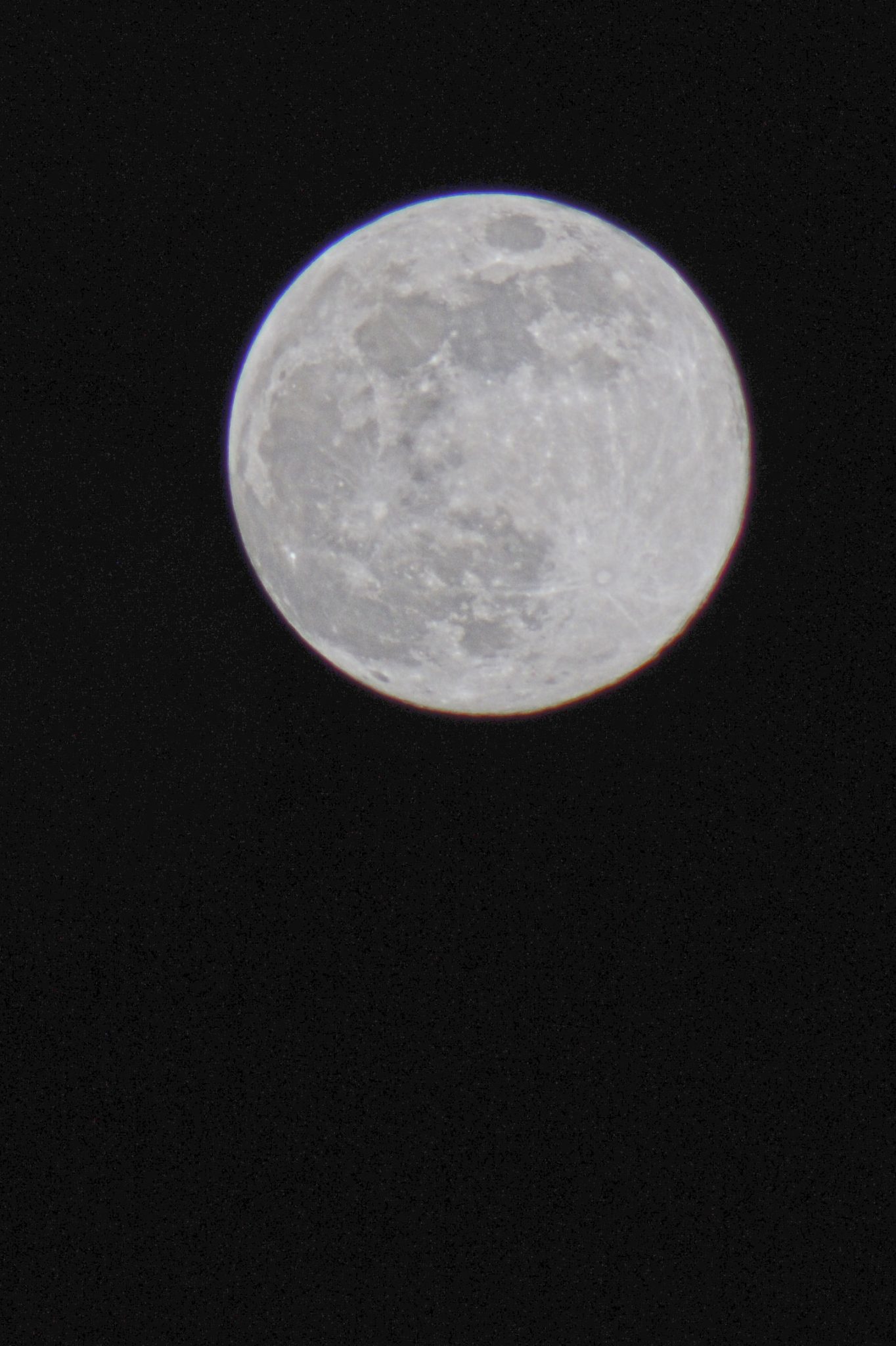 The full moon in January 2026, known as the “Wolf Moon,” photographed ...
